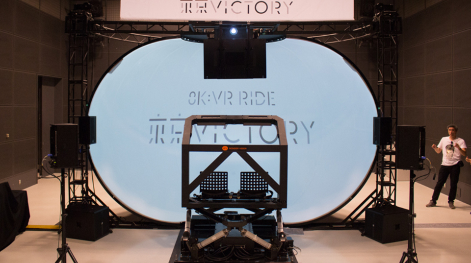 Hmd無しにvr的没入感を。視界を覆う半球型の映像装置「8k:vr Ride」を体験 ギズモード・ジャパン